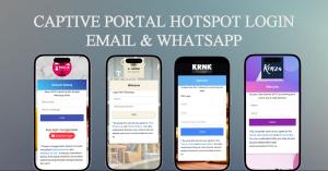 Captive portal login hotspot dengan email whatsapp dan tonton video